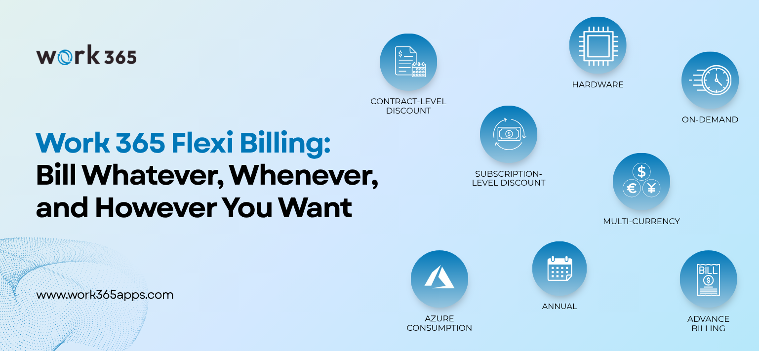Work 365 Flexi Billing | Flexible Microsoft CSP Billing Automation